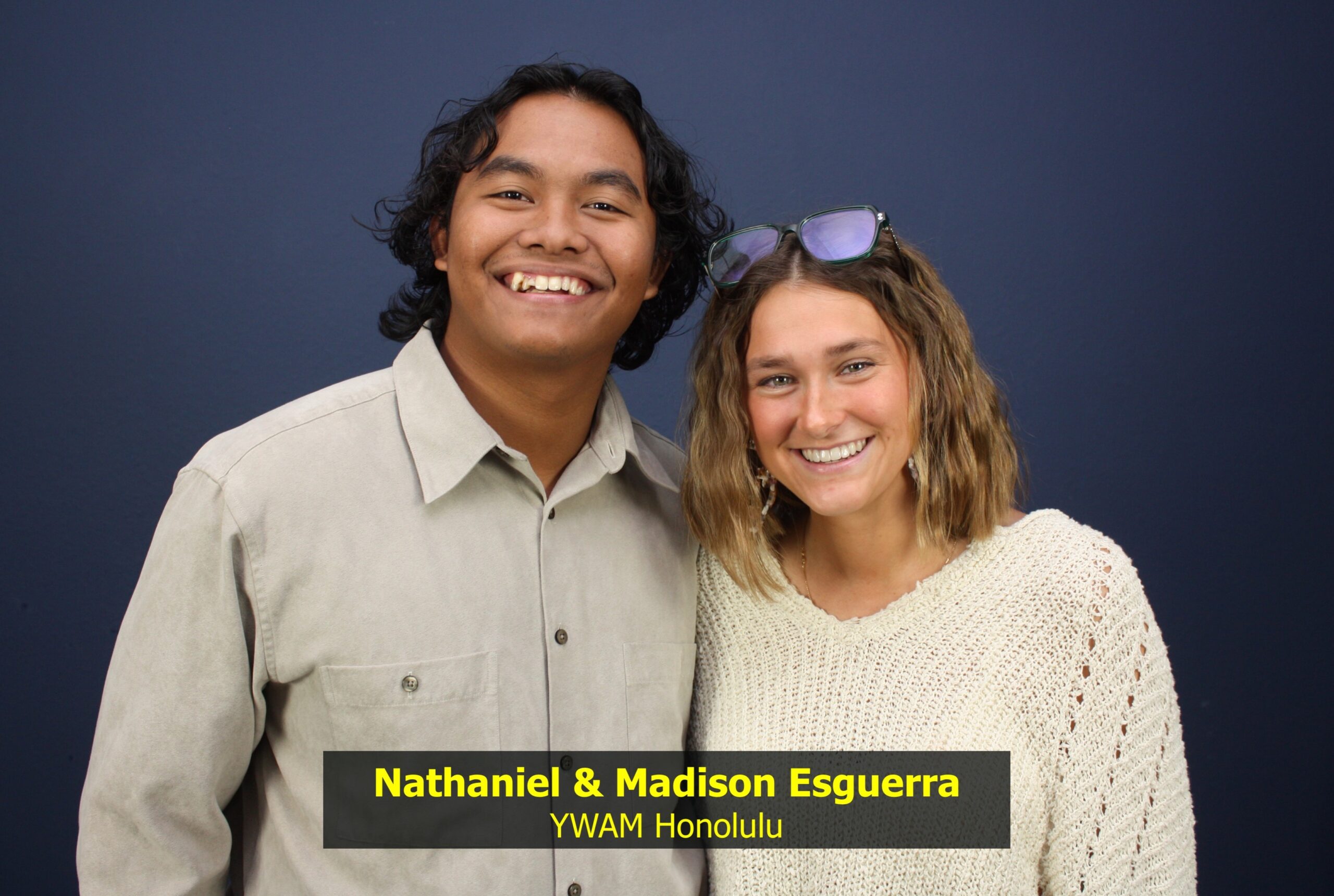 Nathaniel and Madison Esguerra YWAM Honolulu